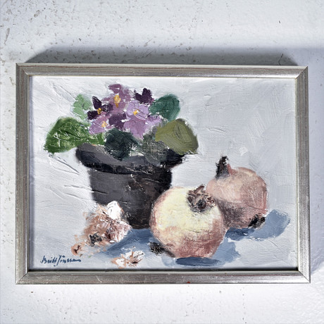 BRITT JÖNSSON F 1946. oil on canvas, signed. Art - Paintings - Auctionet