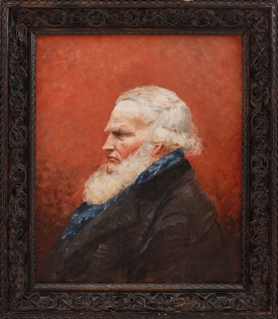 JAMES TITUS SETTERBERG. Male portrait, oil on canvas, signed and dated ...
