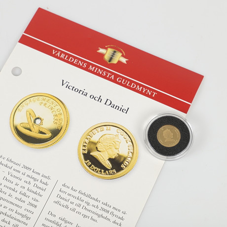 MYNT, Victoria och Daniel, guld, 2009. Mynt, Medaljer & Frimärken ...
