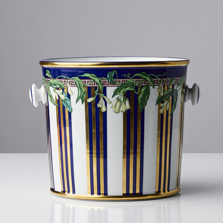 VERSACE, champagnekylare, "Wild Flora", Rosenthal, porslin. Keramik ...