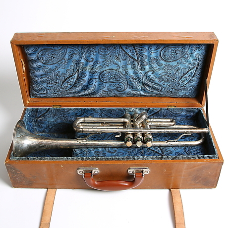 TRUMPET, Euphony 500 and bag. Manufactured by AB Eric Petterson ...
