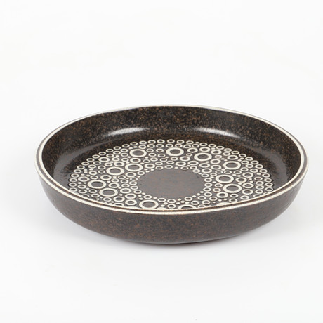 BRITT-LOUISE SUNDELL. Dish, "Crete", stoneware, Gustavsberg. Ceramics ...