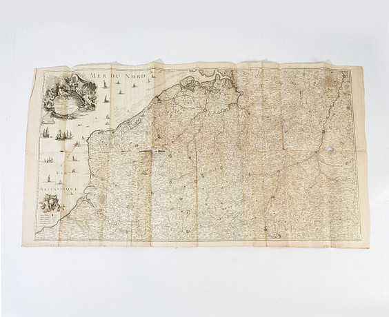 Le Rouge's large map of the Netherlands. Böcker, Kartor & Handskrifter ...