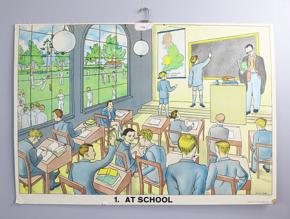 MARY EPPS. Skolplansch, At School, Natur och Kultur Engelska planscher ...