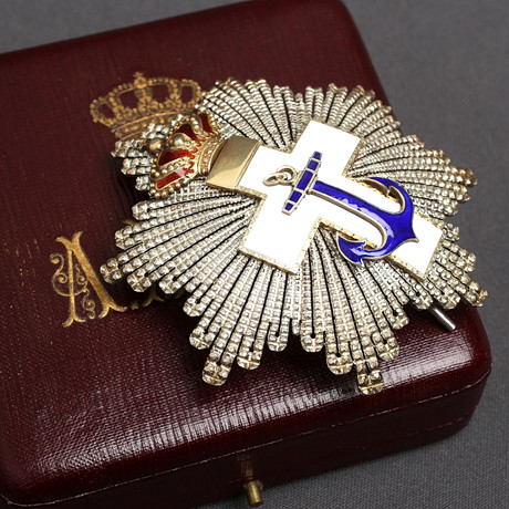 ORDER OF NAVAL MERIT / ORDER AL MÉRITO NAVAL, medal of merit, silver ...