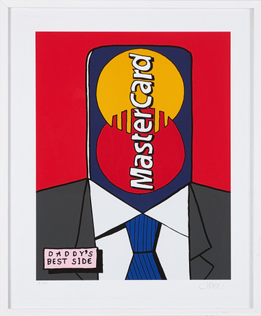 PETTER THOEN (born 1943): Mastercard- "Daddy´s best side" signed Thoen ...