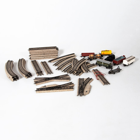 MARKLINE. A Collection of tracks, wagons, locomotives. Toys - Auctionet