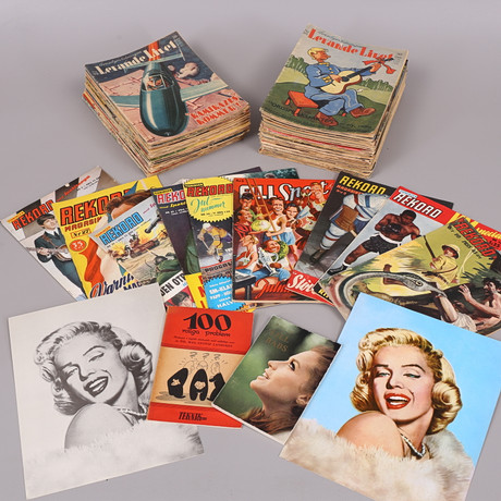 TIDNINGAR, SAMLARBILDER, BÖCKER, Levande Livet, Rekordmagasinet, Lill ...