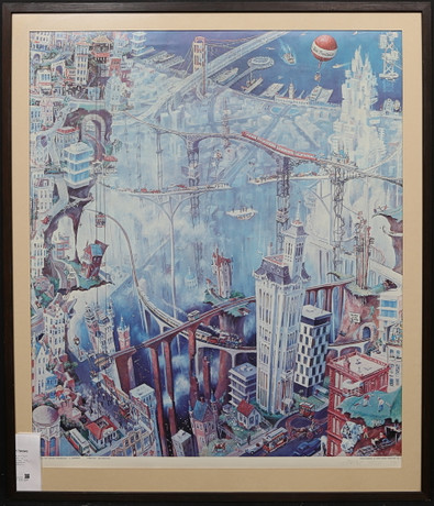 ALBERT TOLFT. Según. "San Fantasía". Imprenta, firmada y fechada 74 ...