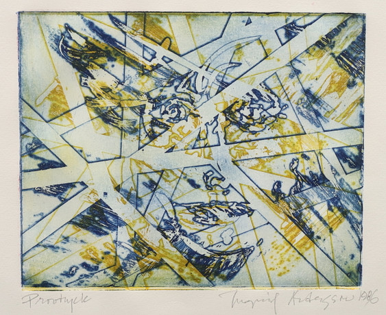 INGRID ANDERSSON. Composition, etching, proof print signed Ingrid ...