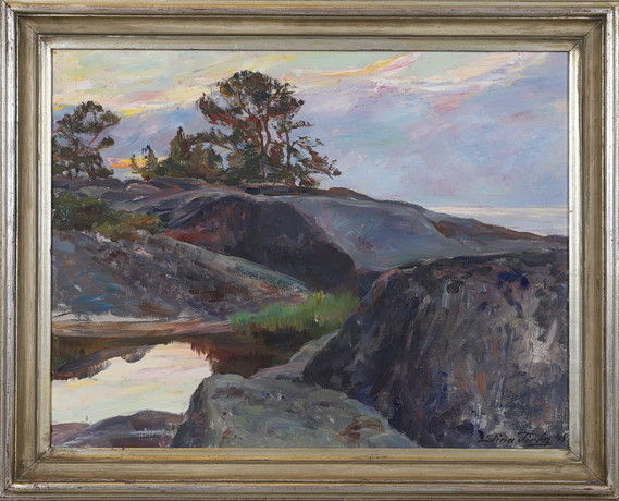 STINA TIRÉN. olja på duk, signerad och daterad -48. Konst - Måleri ...