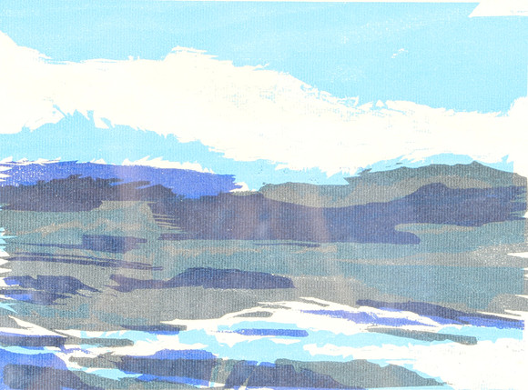 BENGT OSSLER. Landskap, färglitografi, signerad Ossler. Konst - Grafik ...