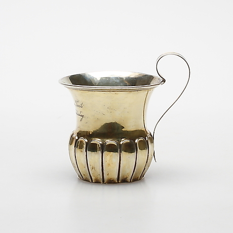 CHOCOLATE CUP, silver, Carl Petter Norlin (active 1829-1844), Malmö ...