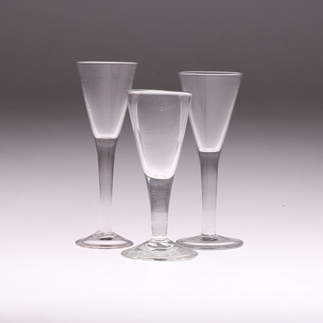 SNAP GLASS, 3 pcs, 19th/20th century. Glass - Other - Auctionet