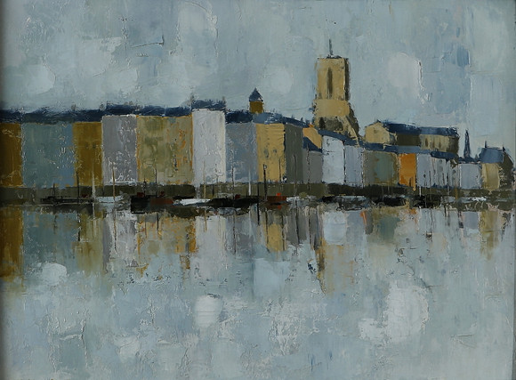 GERALD PARKINSON. "La Rochelle", oil on Board, signed and dated 63. Art ...