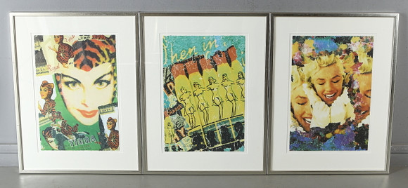 MARIA LARKMAN. Färglitografier, 3 st, signerade och numrerade. Konst ...