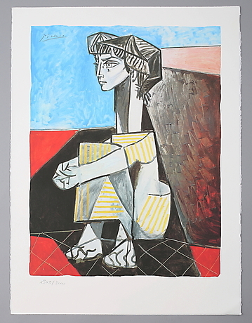 PABLO PICASSO (1881-1973). Jacqueline con las manos cruzadas. Arte ...