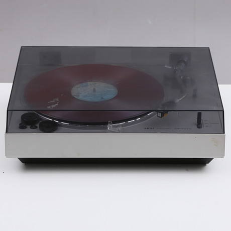 RECORD PLAYER AKAI, with a vinyl record, 20th century. Miscellaneous ...
