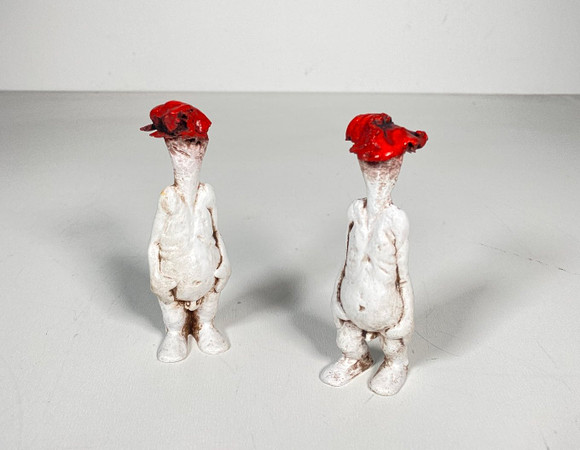 MARTIN SMIDA. Atelier. Huvudloes, skulpturer (2). Konst - Skulptur ...