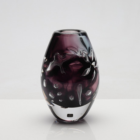 VAS, glass, Vase Vitreum, Vadstena, second half of the 20th century ...