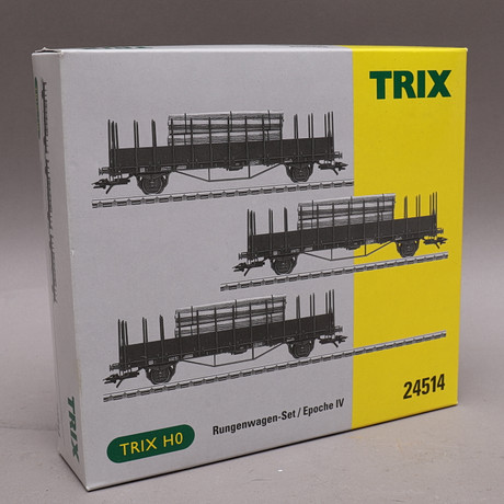TRAIN SET, 3-piece, pole carriages, Trix. Toys - Auctionet
