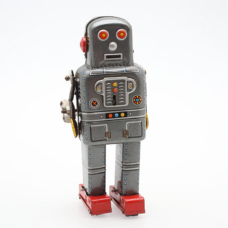 PLÅTLEKSAK, robot, "Space Man", SY Japan, 1900-talets mitt. Leksaker ...