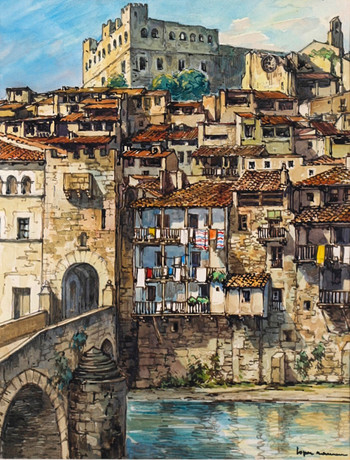 RAMÓN LÓPEZ MUÑOZ, "LÓPEZ RAMÓN". View of Valderrobres. Art - Drawings ...