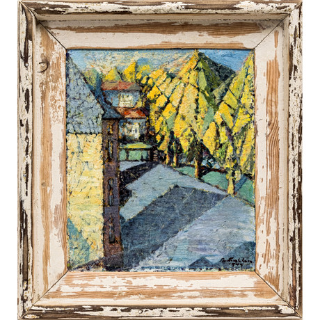 TORSTEN OLSON (1904-1995), Park landscape, oil on Board, signed and ...
