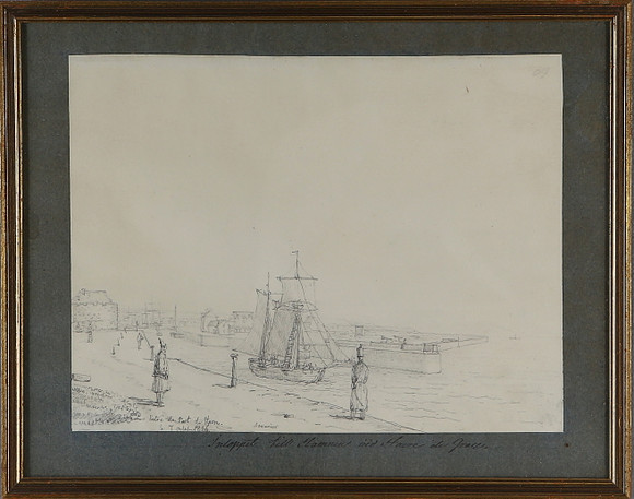 ALEXANDER CLEMENS WETTERLING (1796-1858). Attributed to. Pencil drawing ...