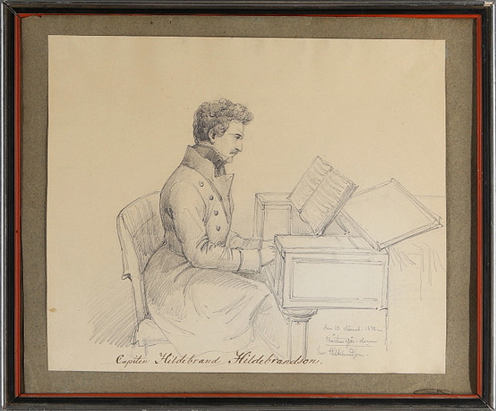 ALEXANDER CLEMENS WETTERLING (1796-1858). Attributed to. Pencil drawing ...