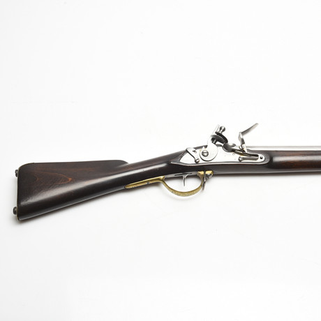 FLINT LOCK RIFLE WITH BAYONET - w/1791. Weapons & Militaria - Guns ...