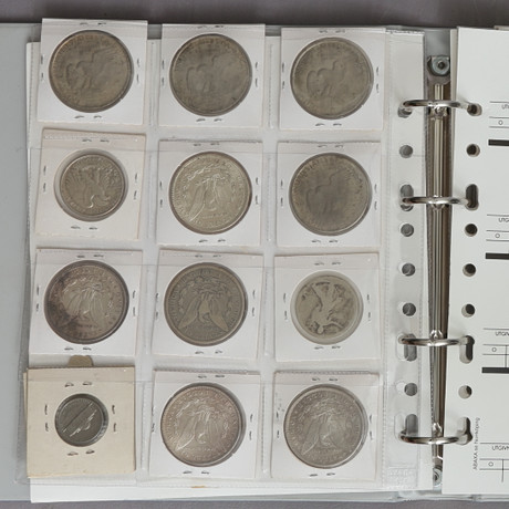 SAMLING OM 13 MYNT - USA, 1880-1977. Mynt, Medaljer & Frimärken - Mynt ...