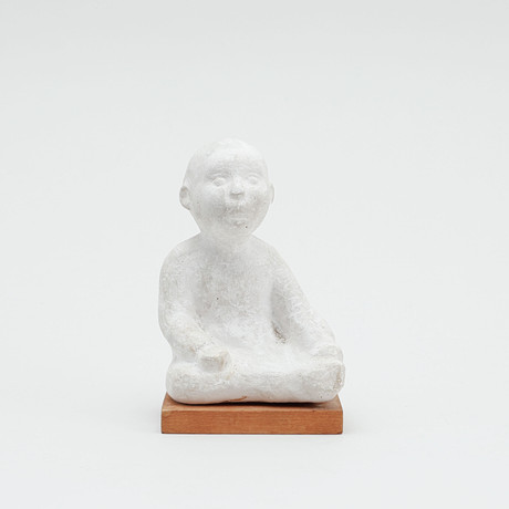 ELMA OIJENS. Sculpture, plaster, seated child, signed. Art - Sculptures ...