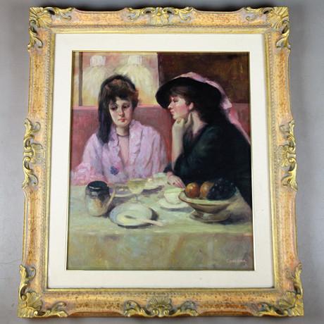 OIL ON CANVAS, signed Cassini. Art - Paintings - Auctionet