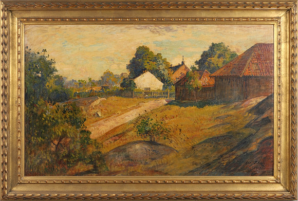 AXEL PETER (SVERIGE 1863-1942). Söders höjder. Konst - Måleri - Auctionet