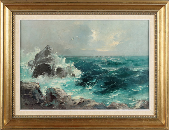 JAN B POSPISIL (1898-1968). "Dusk". Art - Paintings - Auctionet