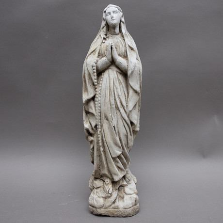 SKULPTUR, betong, Jungfru Maria. Konst - Skulptur - Auctionet