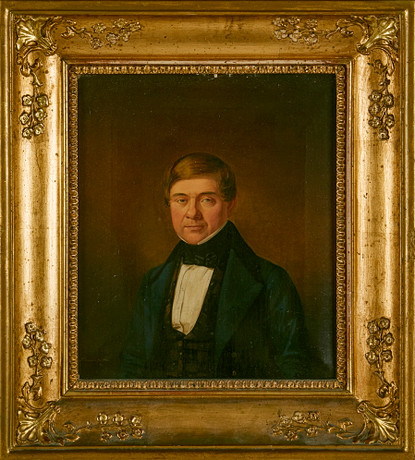 NILS BLOMMÉR (1816-1853). PORTRAIT OF CARL OLOF DAHLSTRAND, oil on ...