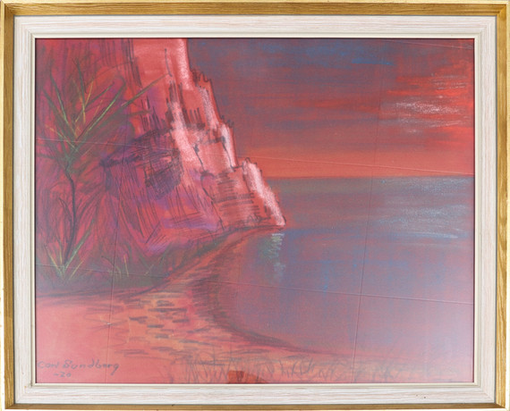 CARL SUNDBERG. Blandteknik, signerad samt daterad -70. Konst - Måleri ...