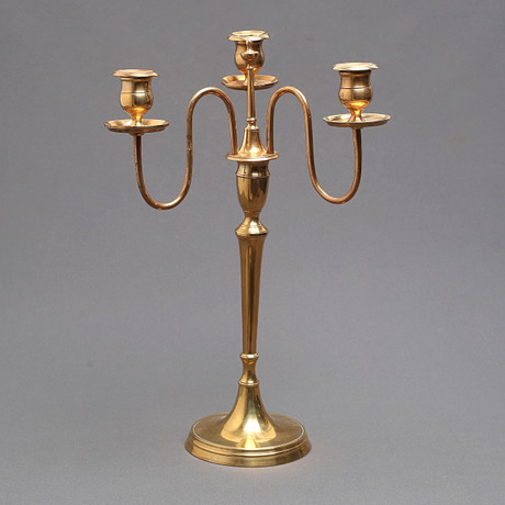 KANDELABER, mässing, Skultuna, N 55. Belysning & Lampor - Ljusstakar ...
