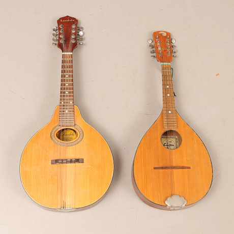 MANDOLINER, 2 stycken, Landola samt Crafton. Samlarföremål ...