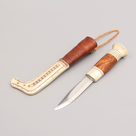 ANDERS SUNNA. Knife, Sami work, signed. Weapons & Militaria - Edged ...