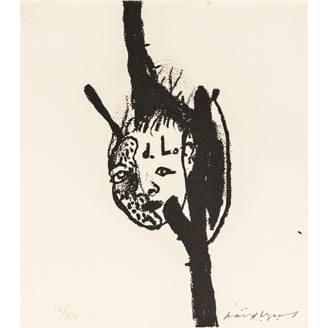 DAVID LYNCH (born 1946). Composition, lithograph, signed and numbered ...