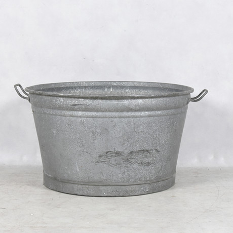 ZINKBALJA, 100-liter, 1900-tal. Silver & Metall - Övriga metallföremål ...