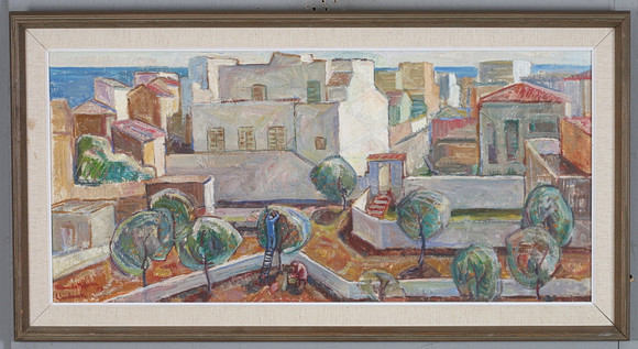 RUNE LUNDMARK. Motif from Palma, Mallorca, oil on canvas, signed and ...