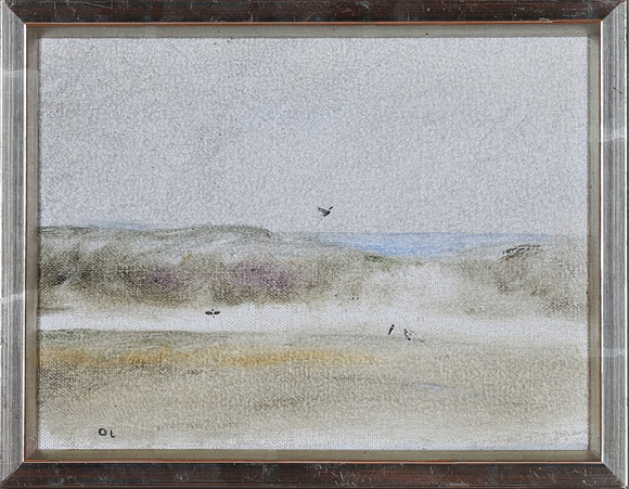 OLLE LINDGREN. olja på pannå, monogramsignerad. Konst - Måleri - Auctionet