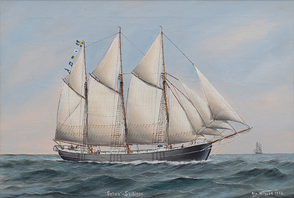 ALGOT NILSSON. "SELMA SCHILLING". Art - Paintings - Auctionet