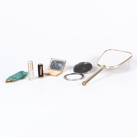 POWDER BOX, HAND MIRROR, etc., Sterling silver, available in ...