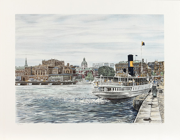 STOCKHOLMSMOTIV (6). bla Erik Wessel-Fougstedt "Kungsklippan", Hasse ...