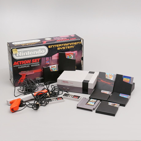 NINTENDO, Entertainment system, i kartong, 1980-tal. Övrigt - Modern ...